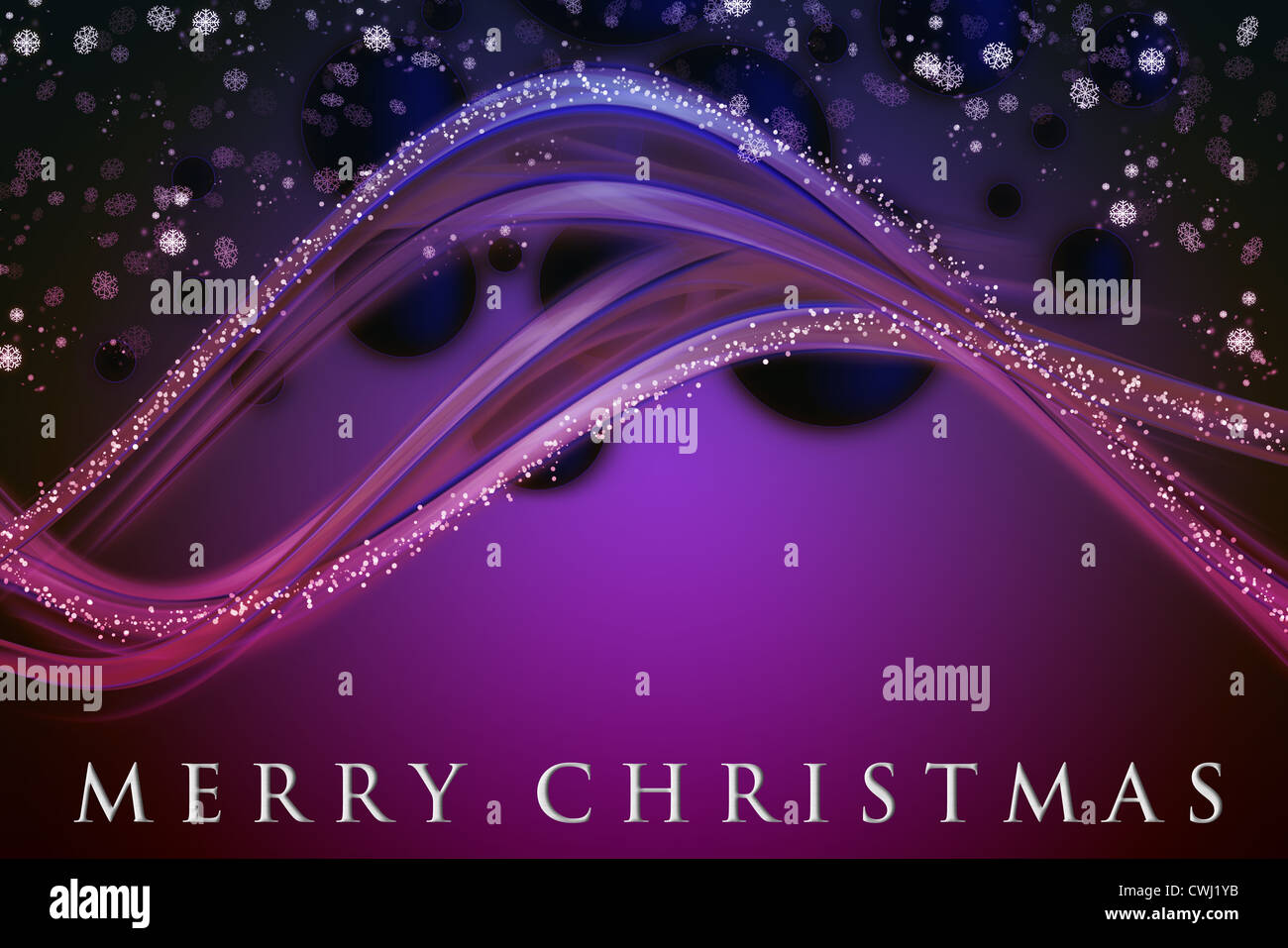 Fantastic Christmas wave design with snowflakes and space for your text ...