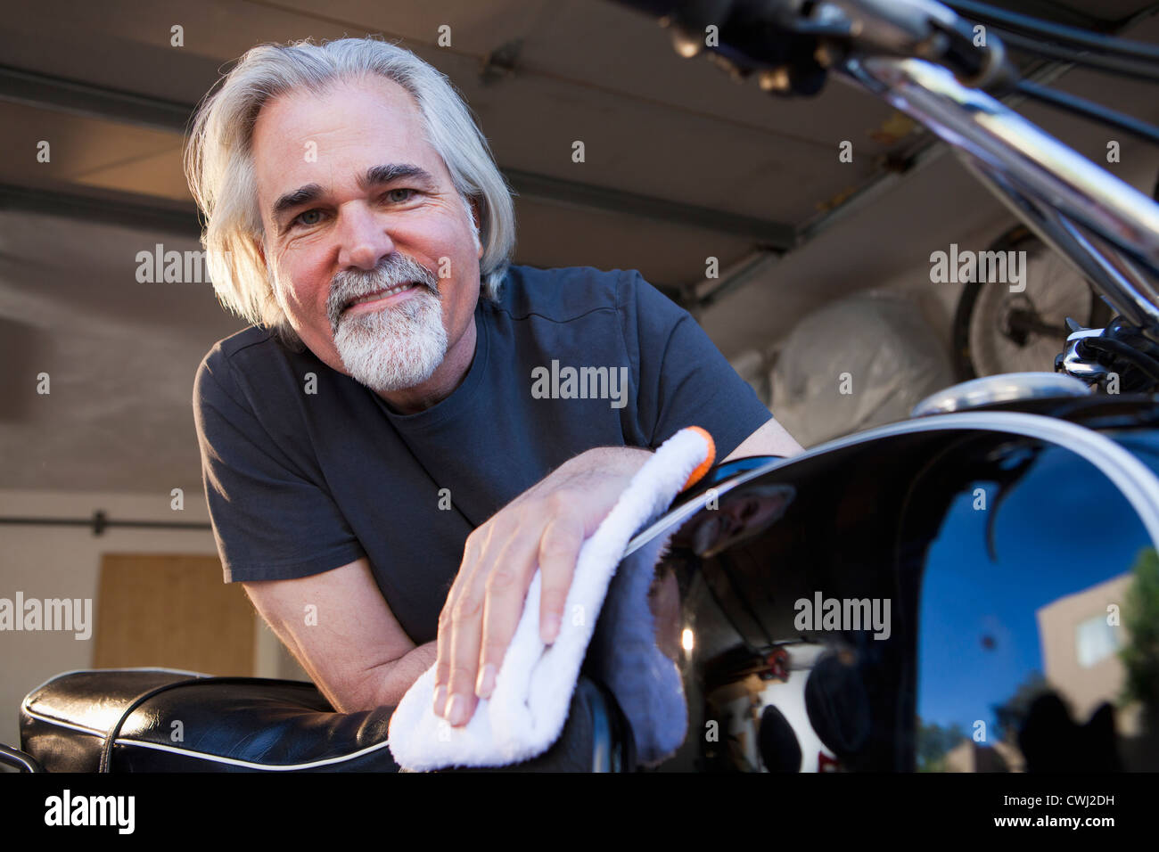Cleaning motorcycle hi-res stock photography and images - Alamy