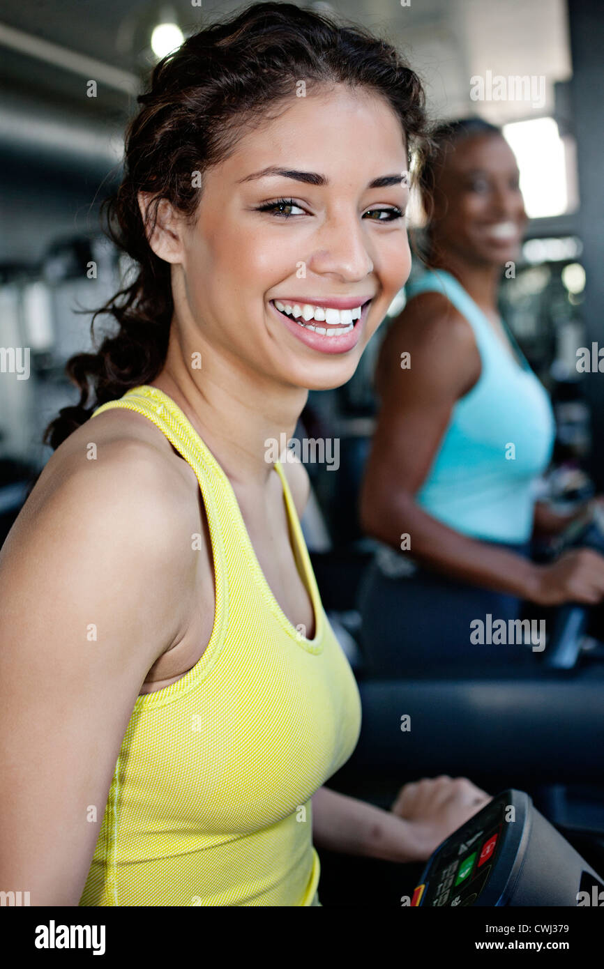 Women exercising in health club Stock Photo - Alamy