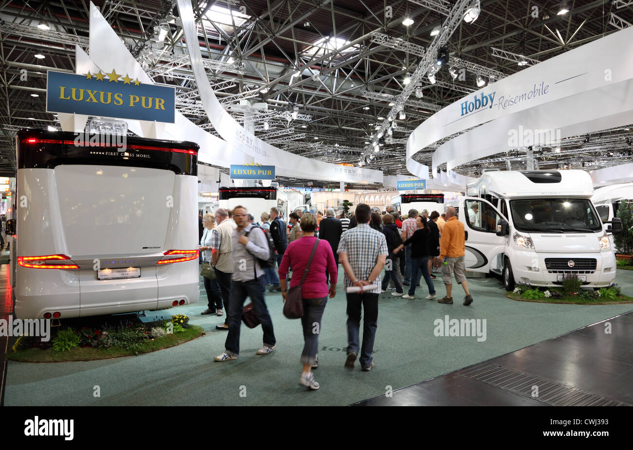 Hobby luxury mobile homes at the Caravan Salon Exhibition 2012 on ...