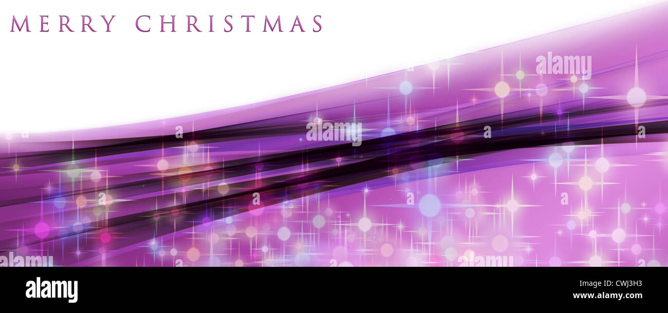 Fantastic Christmas wave design with glowing stars Stock Photo - Alamy