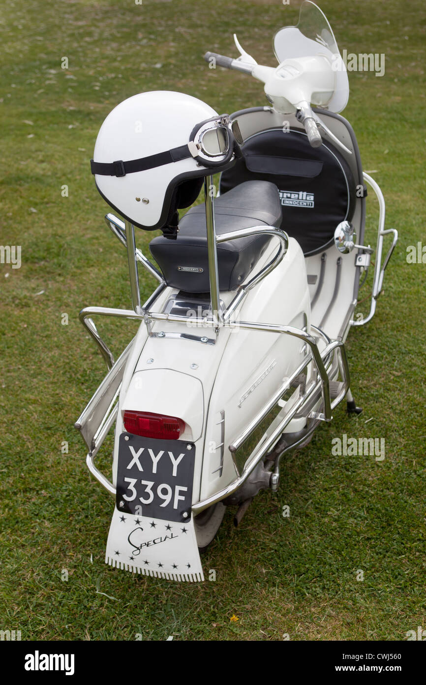 Customised Classic Lambretta Scooter Stock Photo - Alamy