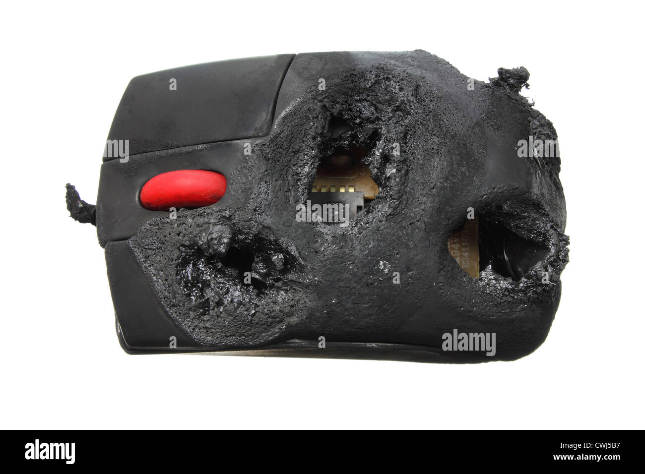 Burnt Computer Mouse Stock Photo - Alamy