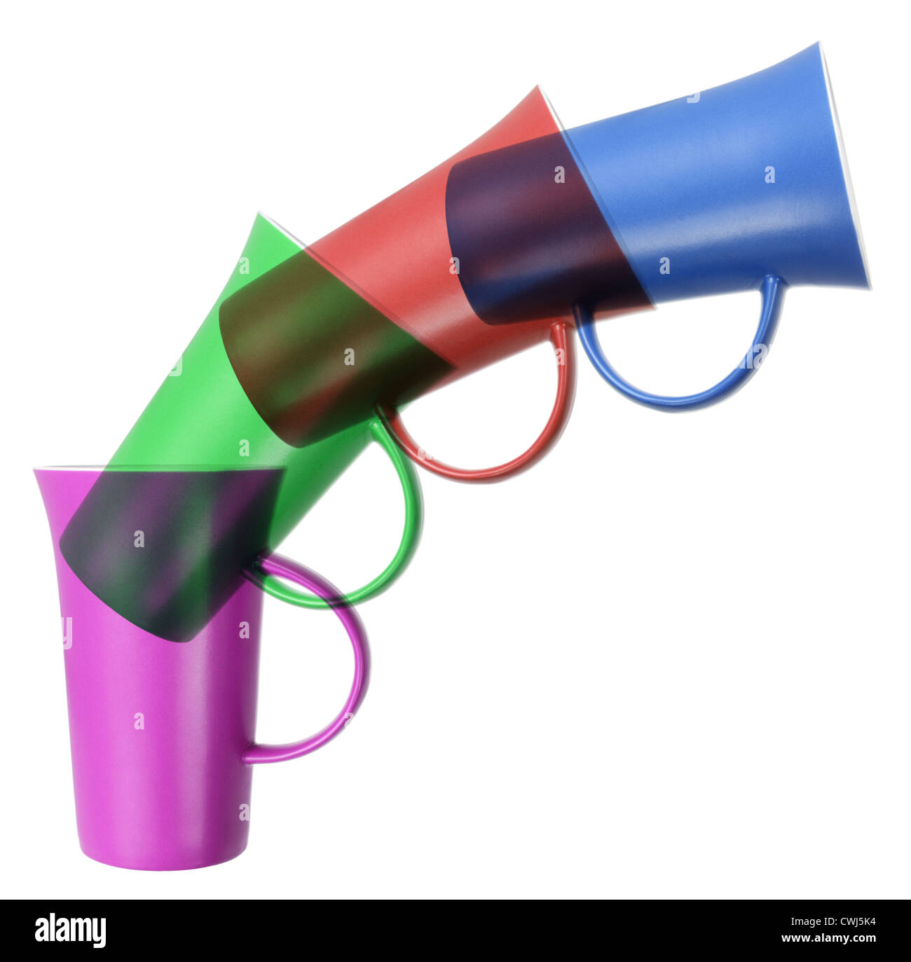 Stack of Cups Stock Photo - Alamy