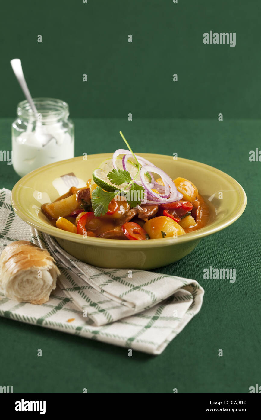 Mexican Potato Goulash Stock Photo - Alamy
