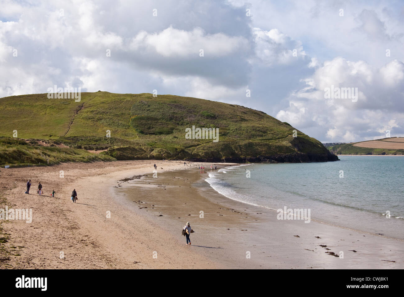 Daymer Bay beach near Rock and Padstow, Cornwall, England, United ...