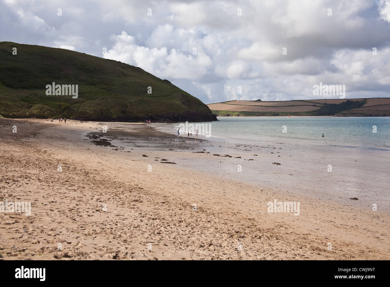 Daymer Bay beach near Rock and Padstow, Cornwall, England, United ...