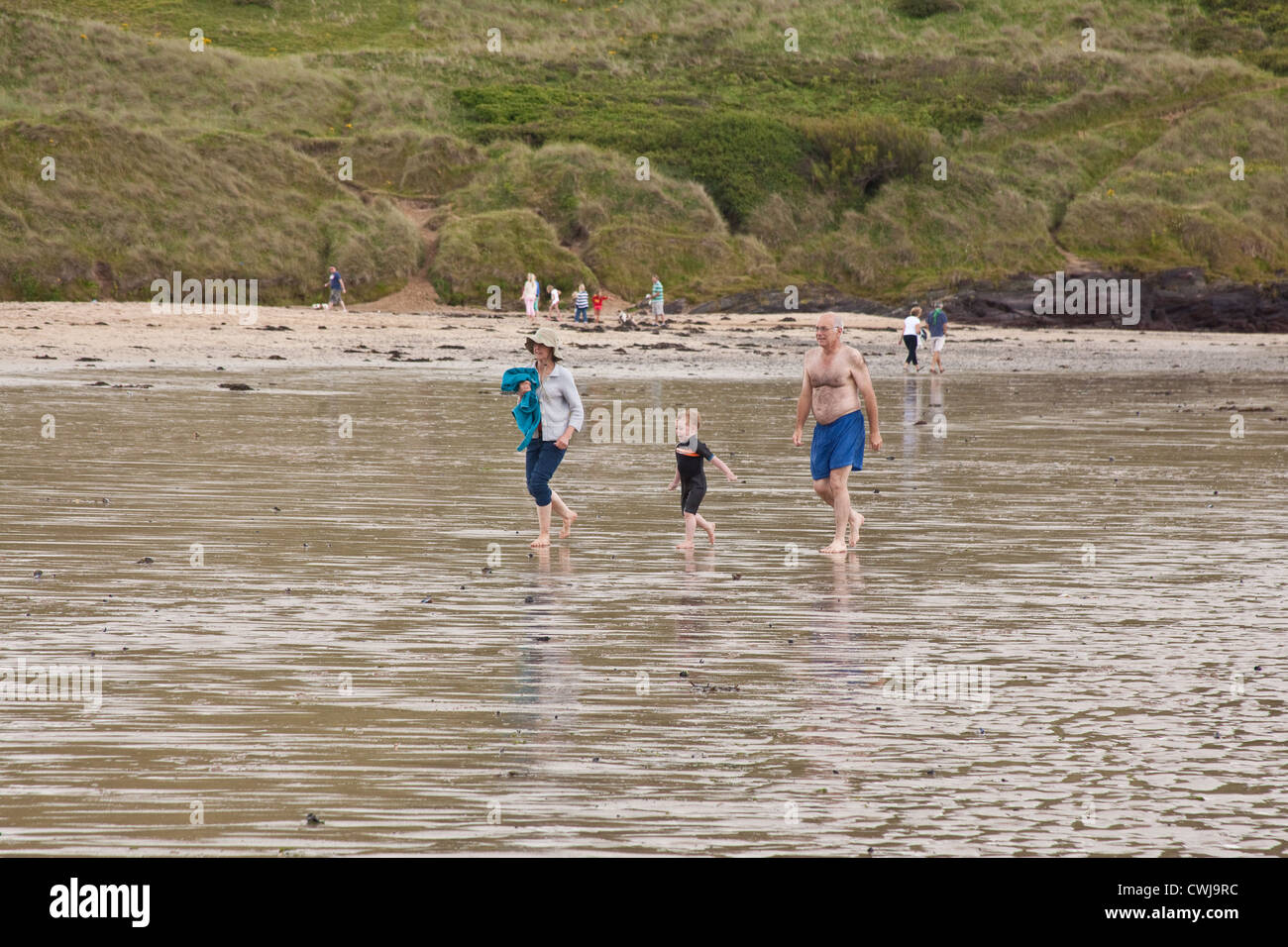 Daymer Bay beach near Rock and Padstow, Cornwall, England, United ...