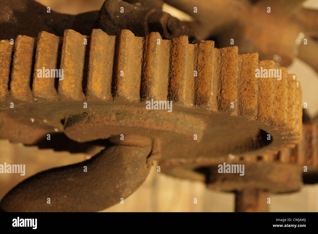Old Metal Toothed Circle Stock Photo - Alamy