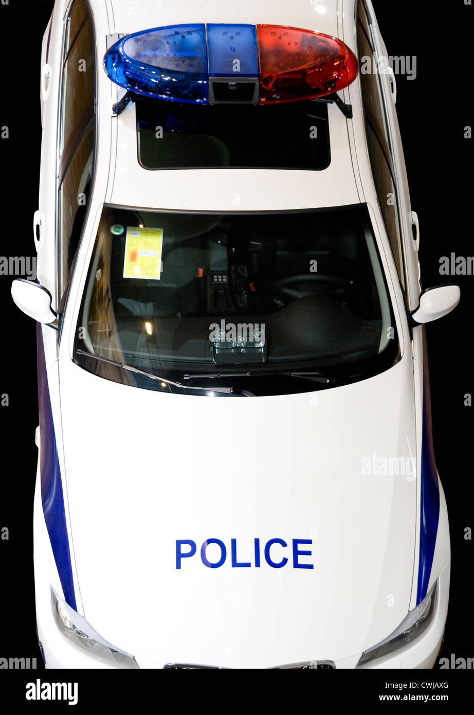 a police car stands waiting Stock Photo - Alamy