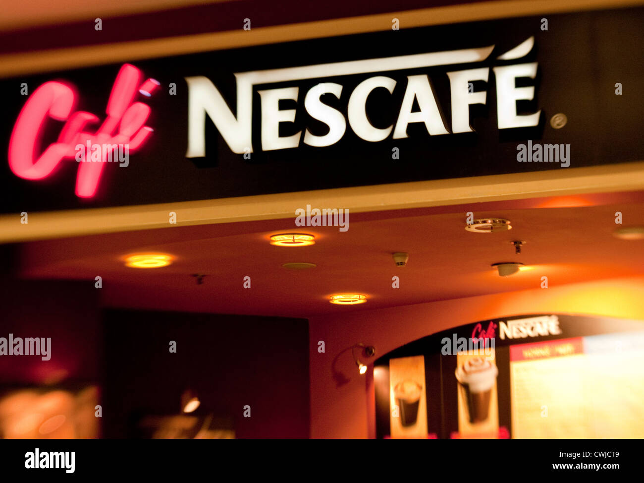 Nescafe sign hi-res stock photography and images - Alamy