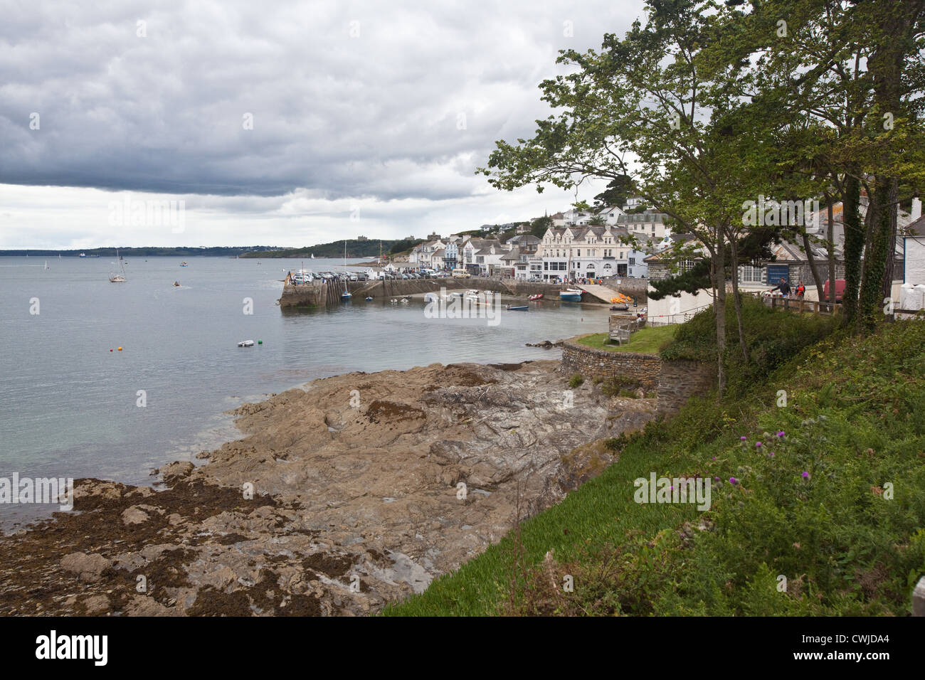 St Mawes harbour on the Fal estuary, Cornwall, England, United Kingdom ...
