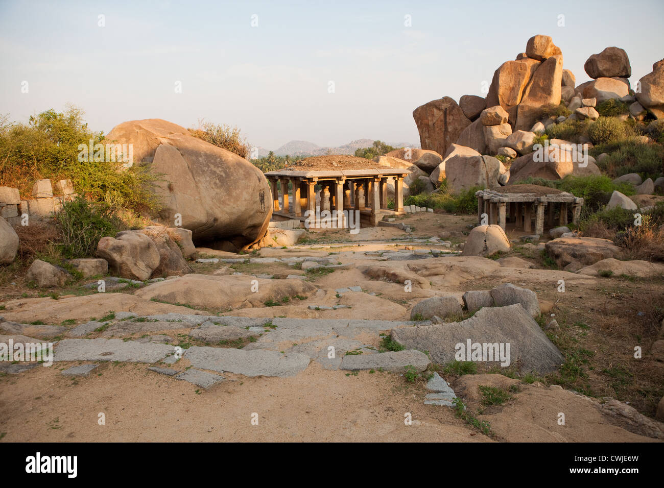 Hemakuta temple complex in Hampi, India Stock Photo - Alamy