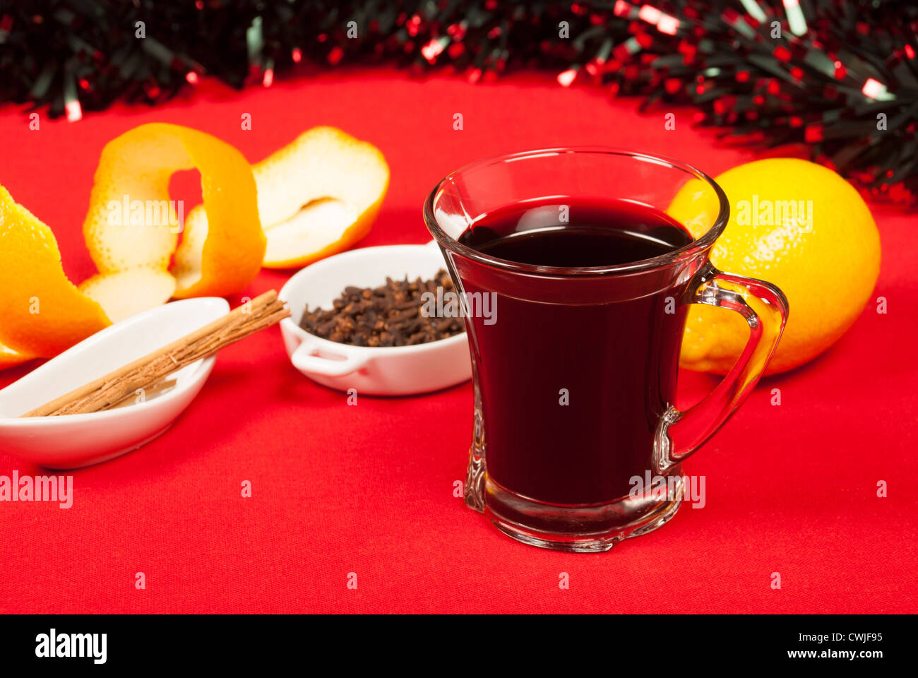 Traditional German gluehwein in a still life Stock Photo - Alamy
