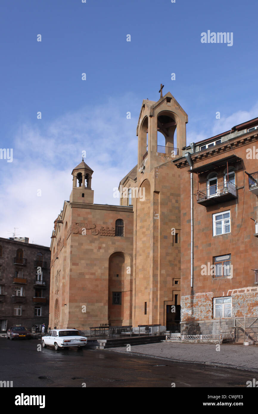 Armenia. Yerevan. City streets. Church Stock Photo - Alamy