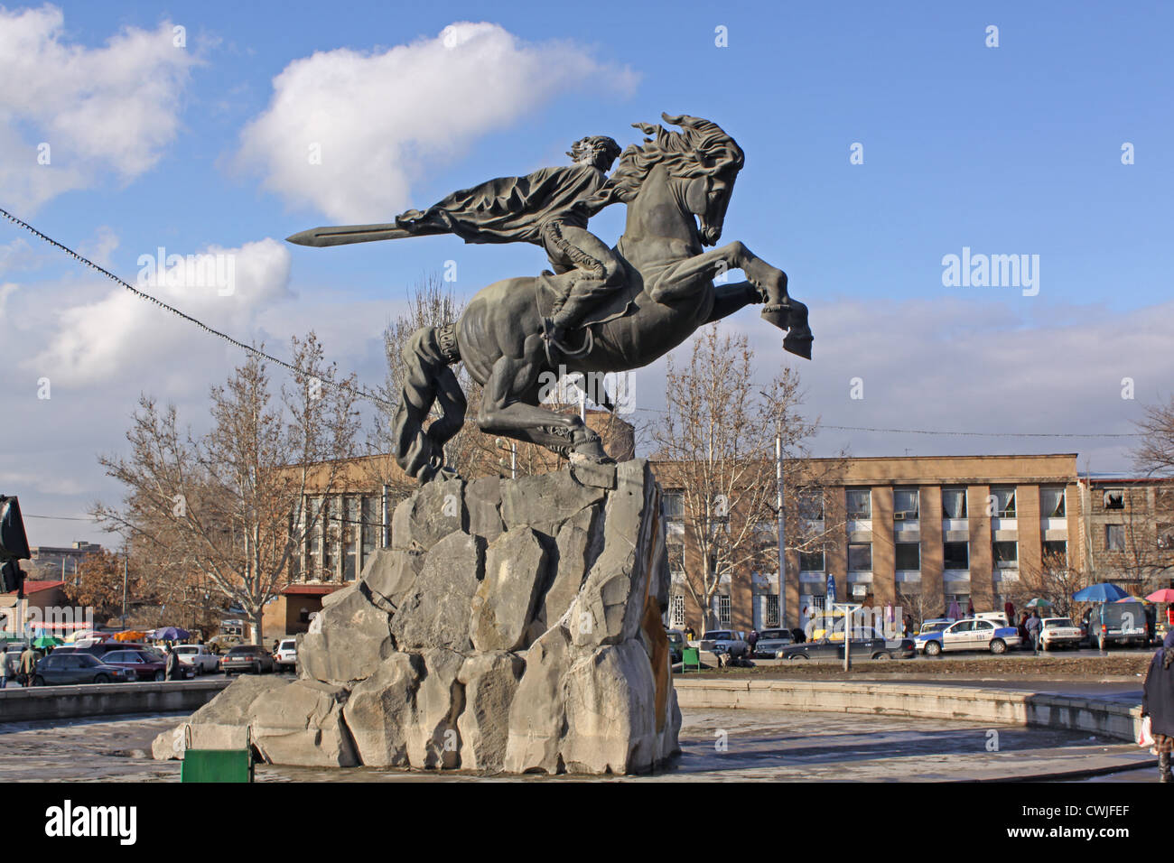 Armenia. Yerevan. Monument to David Sassoon on the Railway Square Stock ...
