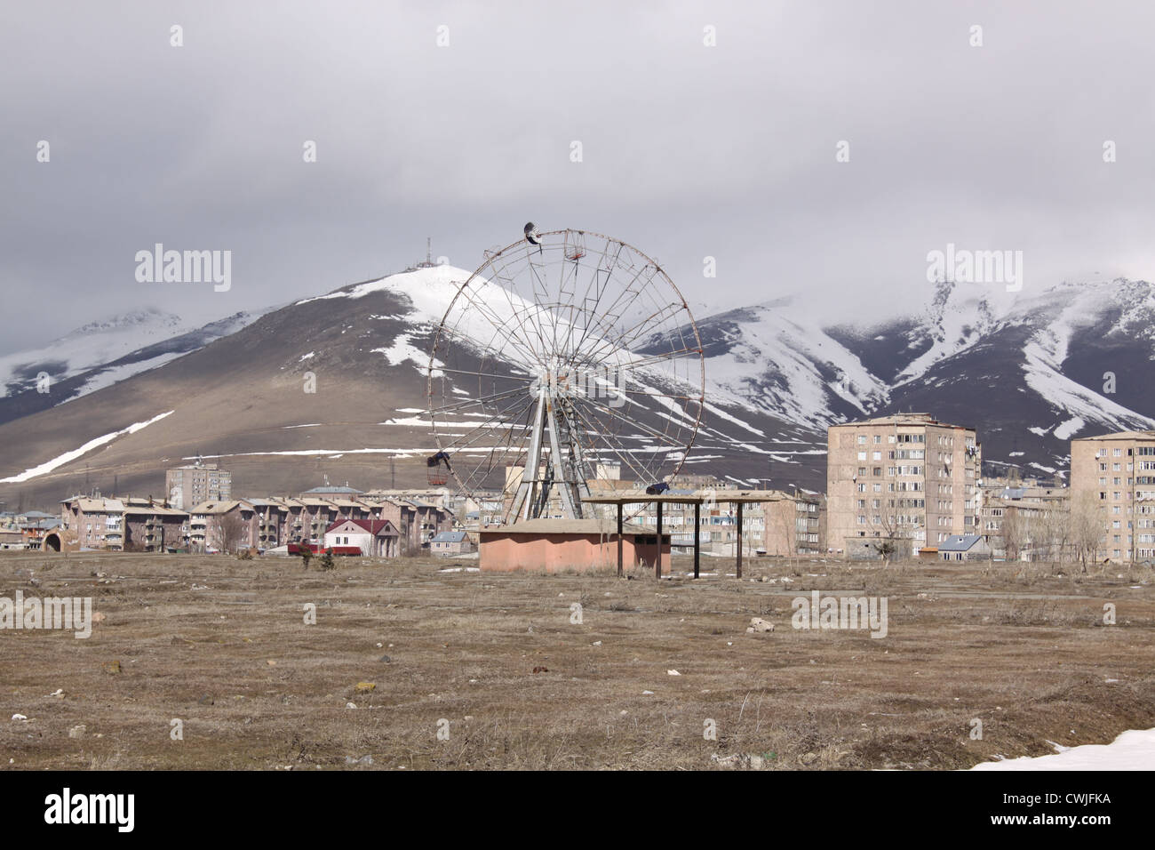 Armenia. View of Sevan city at springtime Stock Photo - Alamy