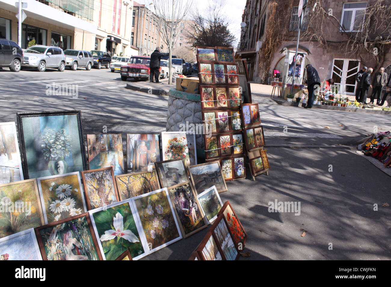Armenia. Yerevan. The streets of the city. Vernissage Stock Photo - Alamy