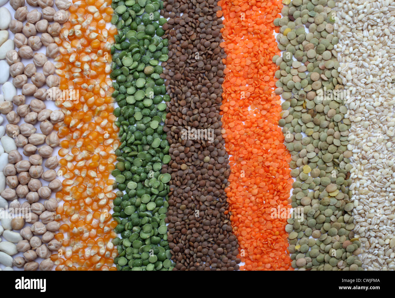 Various seeds and lentils close up Stock Photo - Alamy