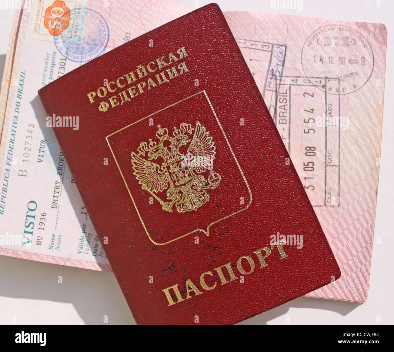 Russian visa stamp hi-res stock photography and images - Alamy