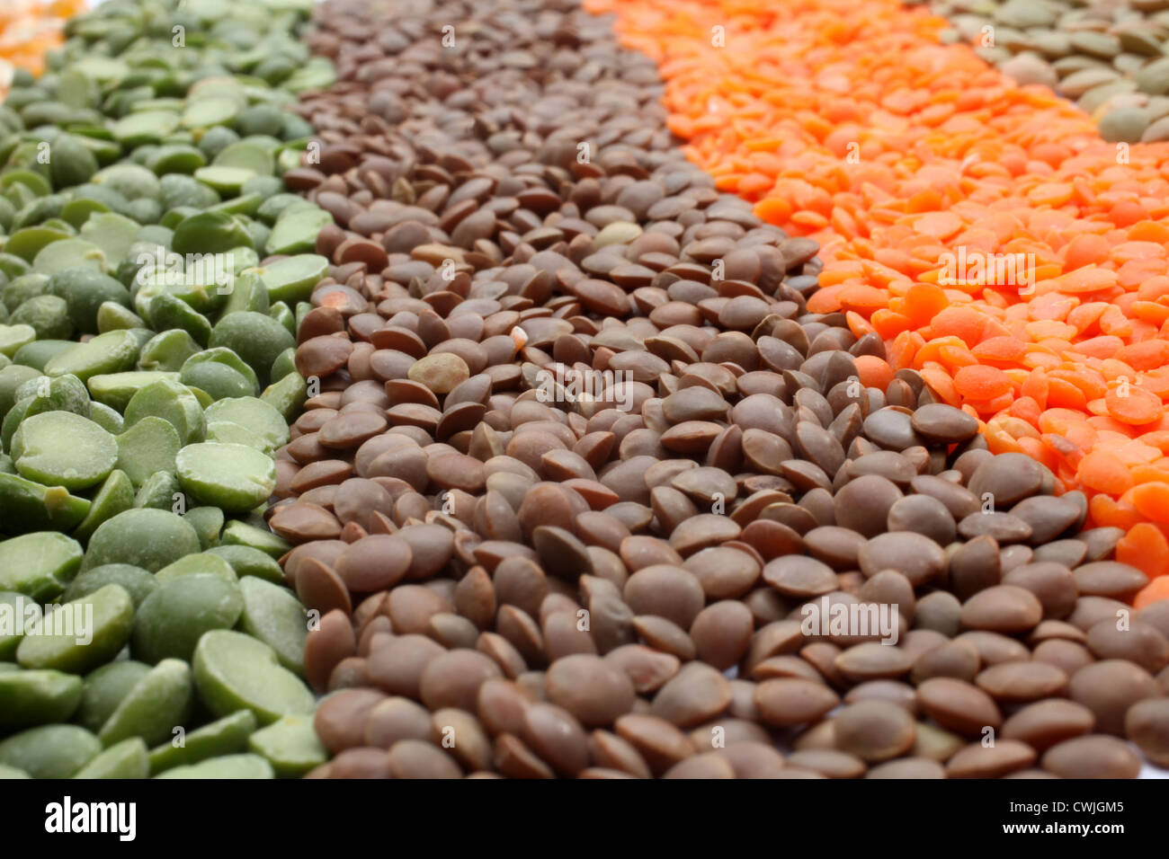 Various seeds and lentils close up Stock Photo - Alamy