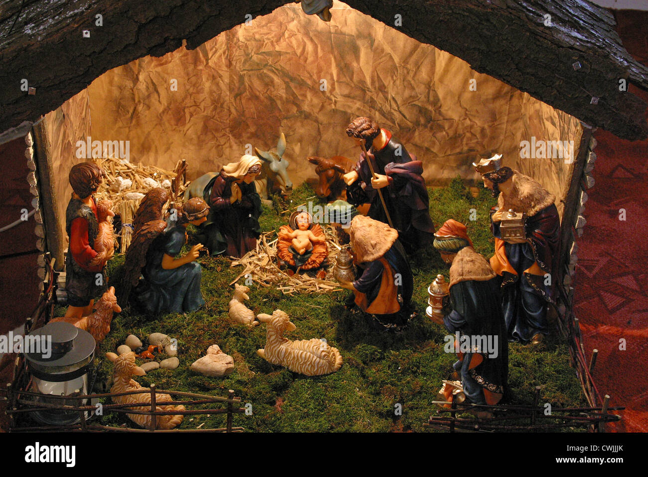 Nativity animals detail hi-res stock photography and images - Alamy