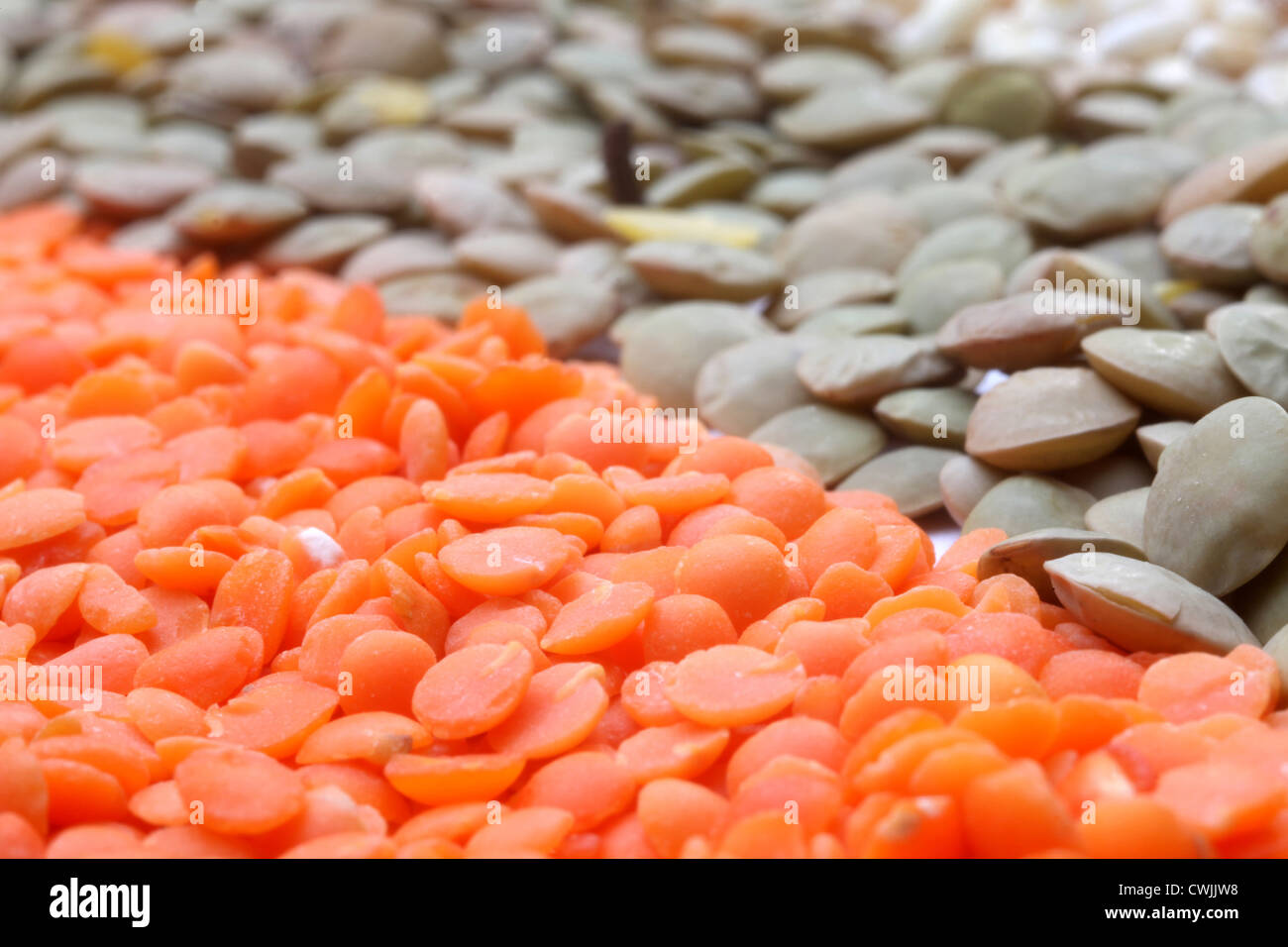 Various lentils close up Stock Photo - Alamy