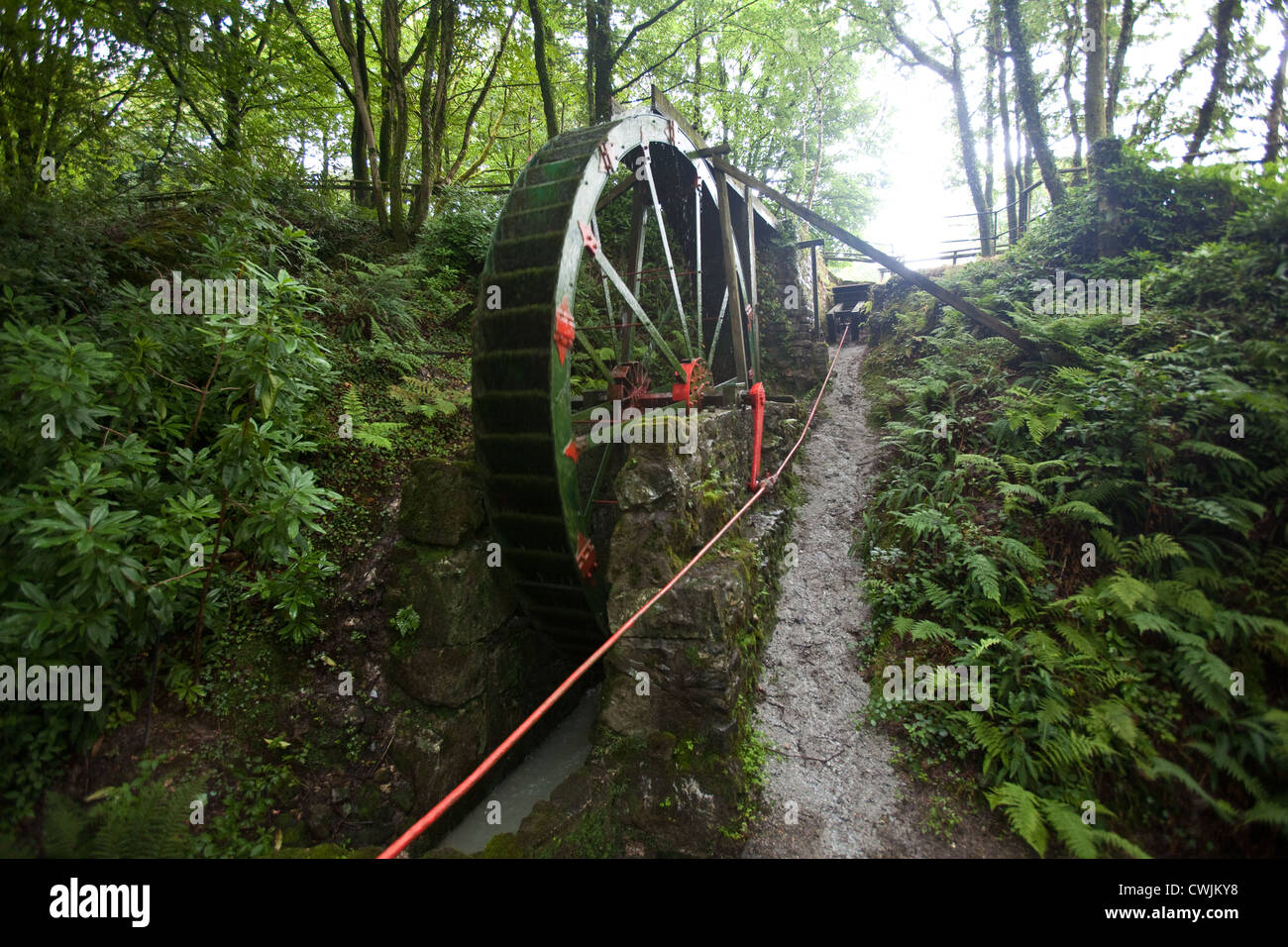 Water wheel,Wheal Martyn China Clay Museum, St Austell Cornwall ,United ...