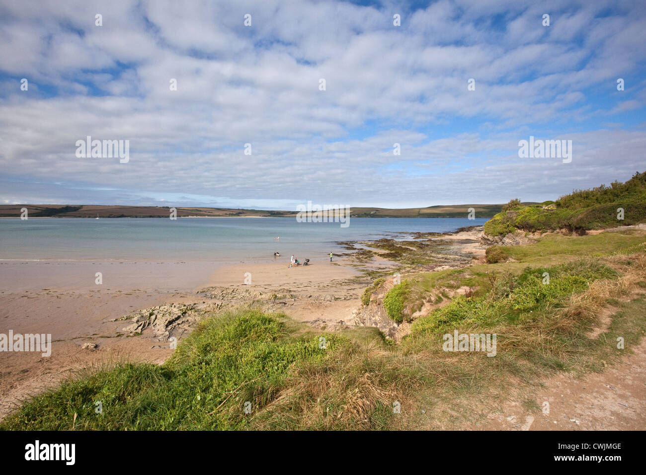 Daymer Bay beach near Rock and Padstow, Cornwall, England, United ...