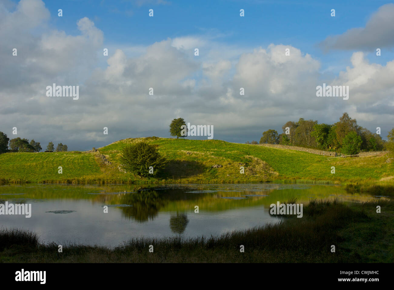 Ghyll Head Reservoir, near Bowness, South Lakeland, Lake District ...