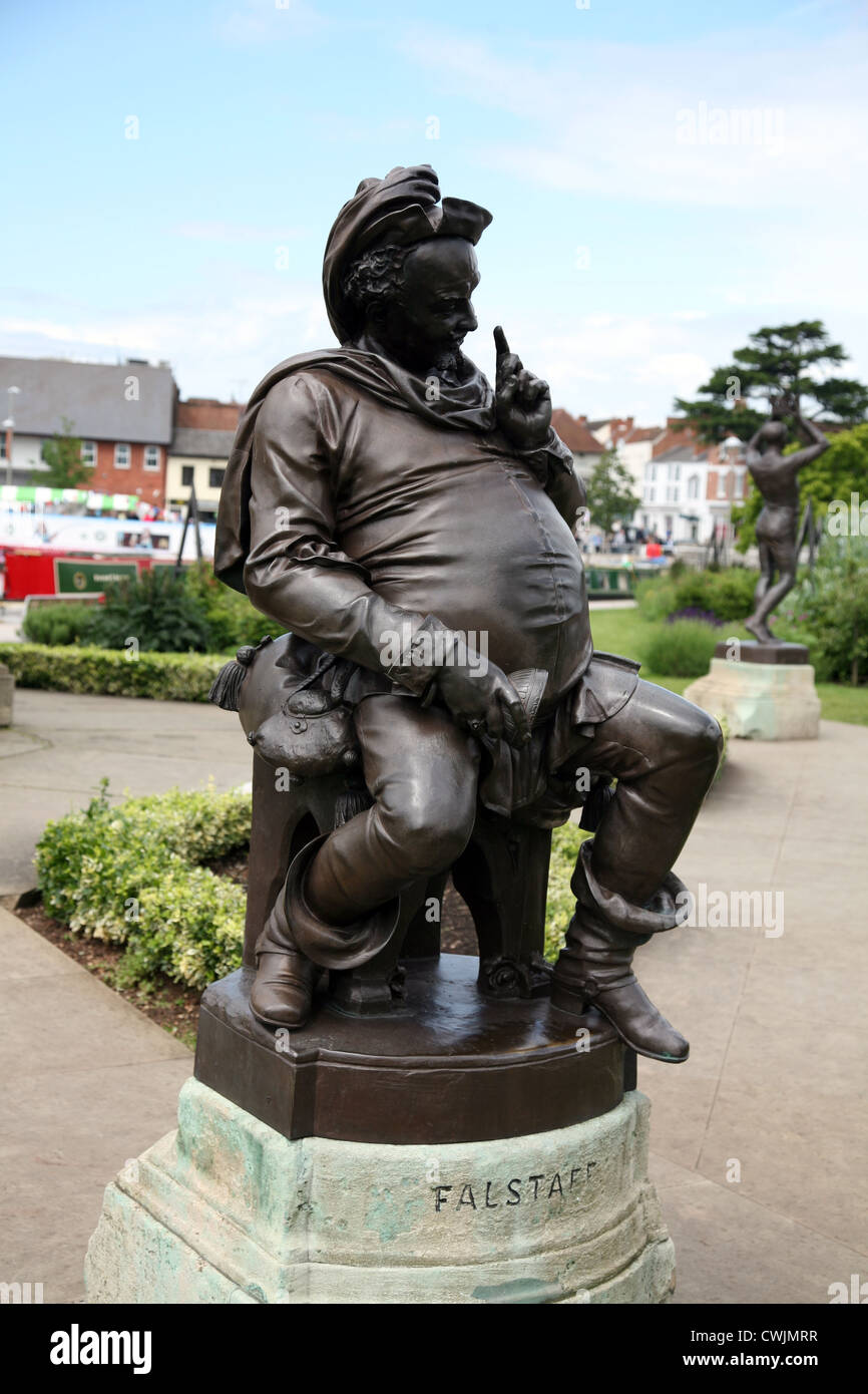England Warwickshire Stratford-upon-Avon Falstaff statue at the ...