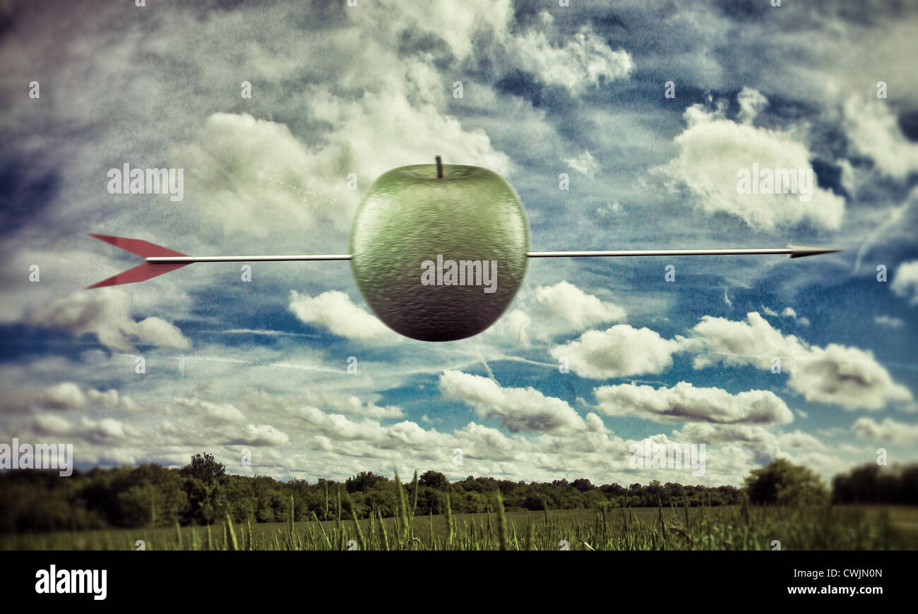 Arrow shooting apple hi-res stock photography and images - Alamy