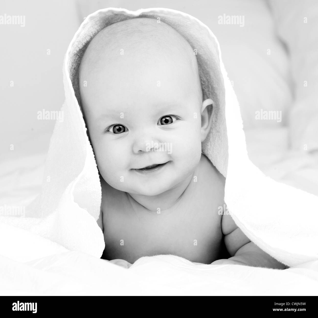 People laughing portrait baby Black and White Stock Photos & Images - Alamy