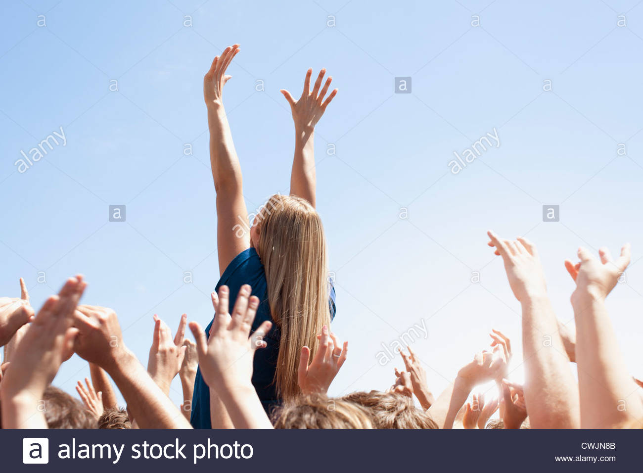 Crowd Of People Above View Stock Photos & Crowd Of People Above View ...