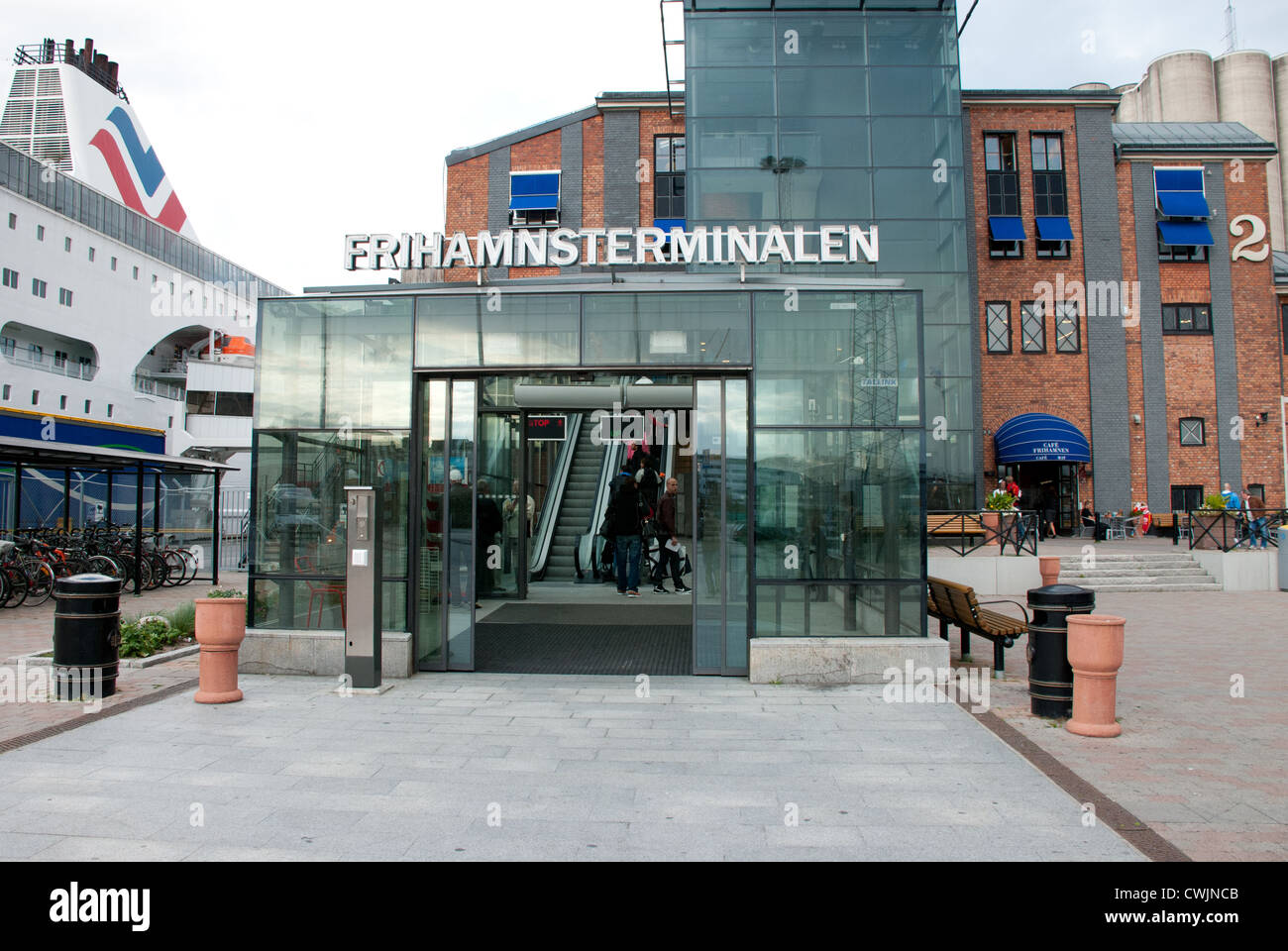 Stockholm, Sweden; Frihamnsterminalen - one of the passenger terminals ...