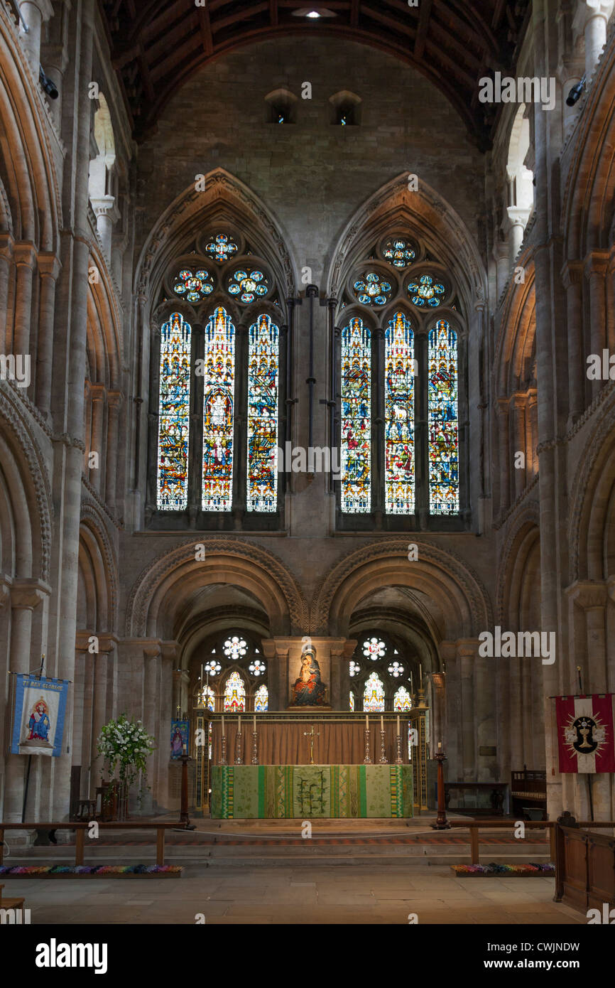 The altar at Romsey abbey, Parish church of St Mary and St Ethelflaeda ...