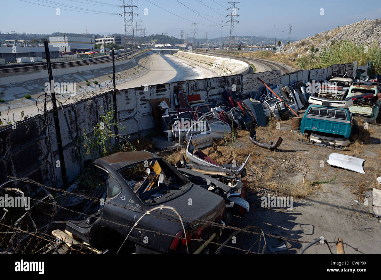 los angeles river california Stock Photo - Alamy