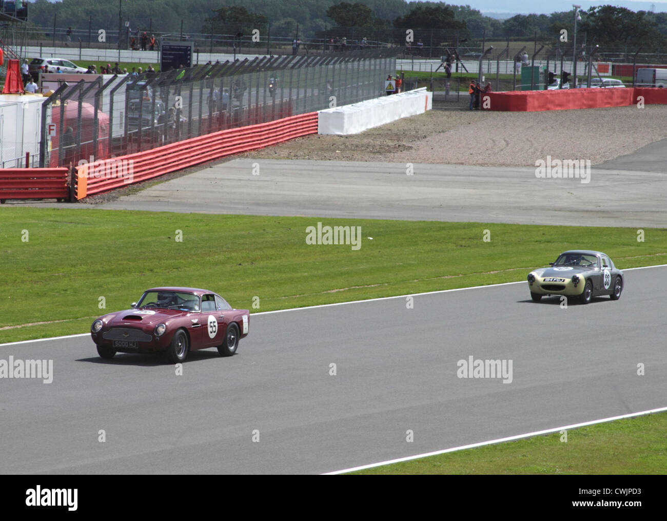 Aston Martin DB4 GT and Austin Healey Sebring Sprite RAC Tourist Trophy ...