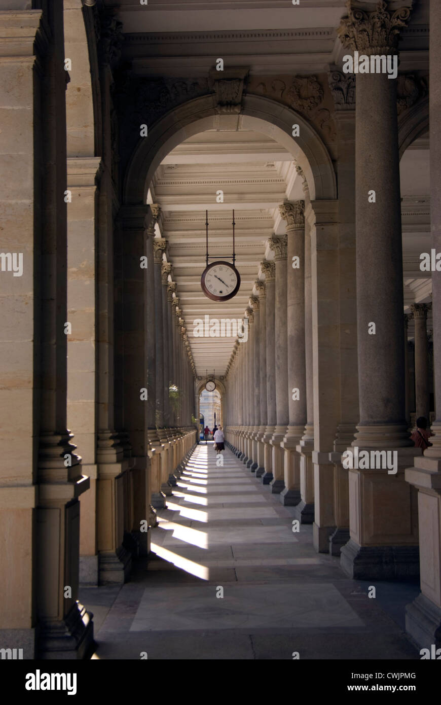 Karlovy Vary, Mill Colonnade Stock Photo - Alamy