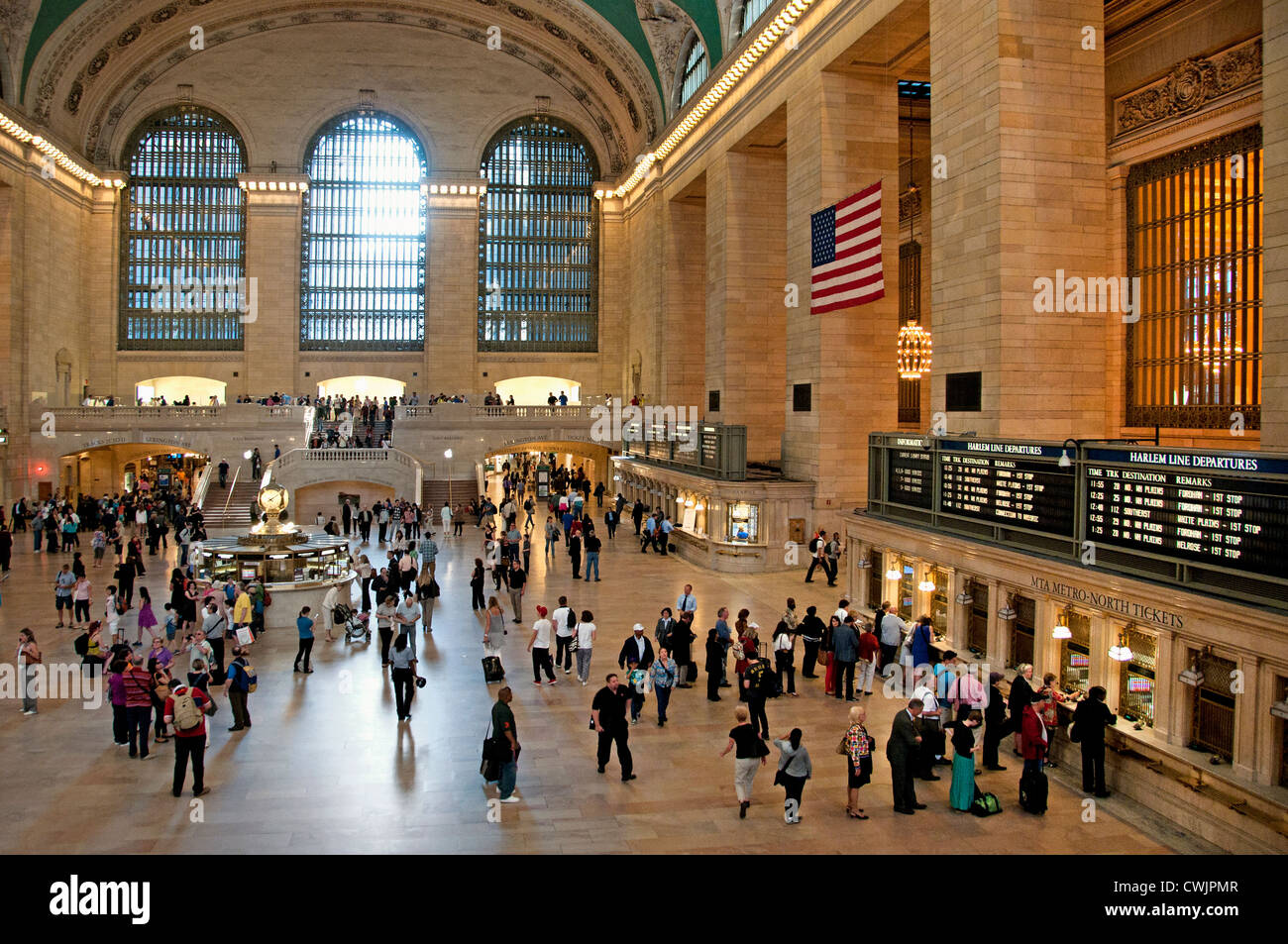 Main Concourse Grand Central Station Terminal New York City Manhattan ...