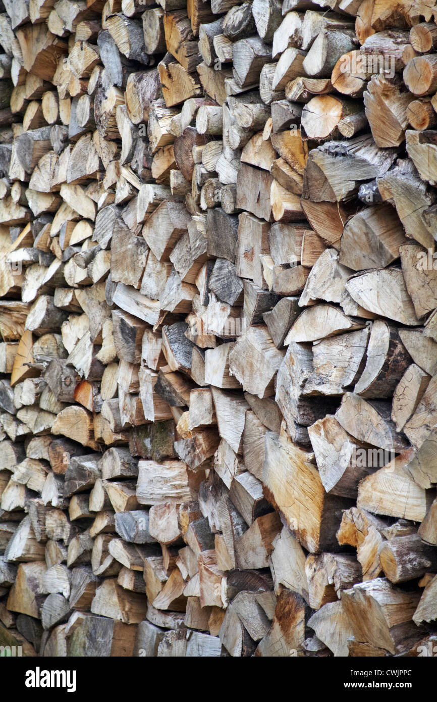 pile of chopped wood Stock Photo - Alamy