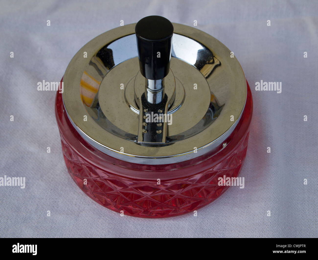 retro ashtrays on the table Stock Photo - Alamy