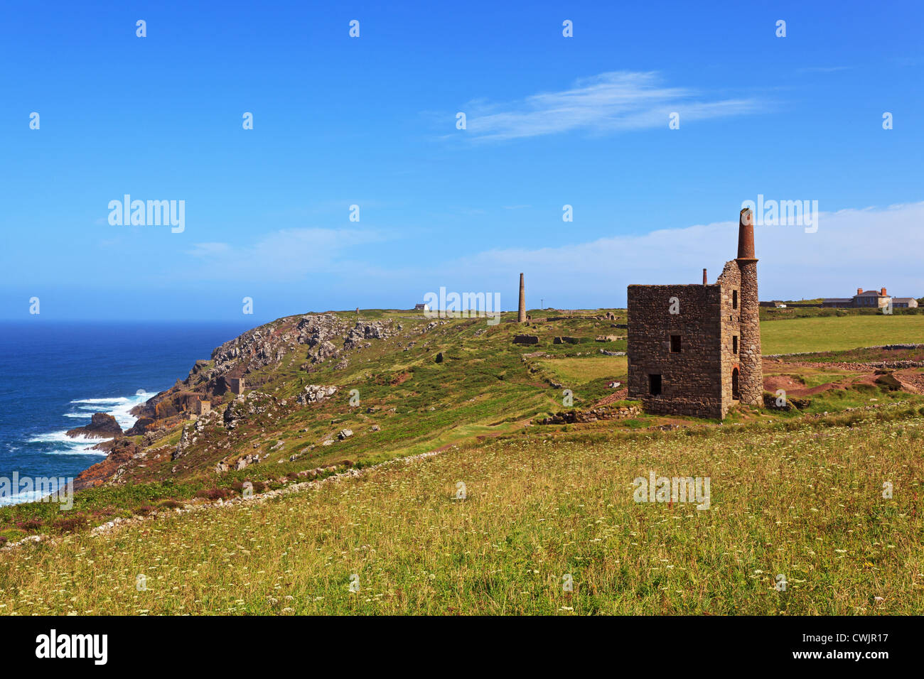 Traditional tin mine buildings at Botallack in Cornwall Stock Photo - Alamy