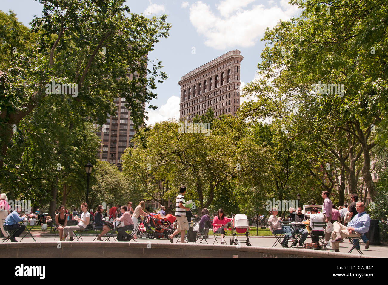 Madison Square Park Manhattan New York City Flatiron Building District ...