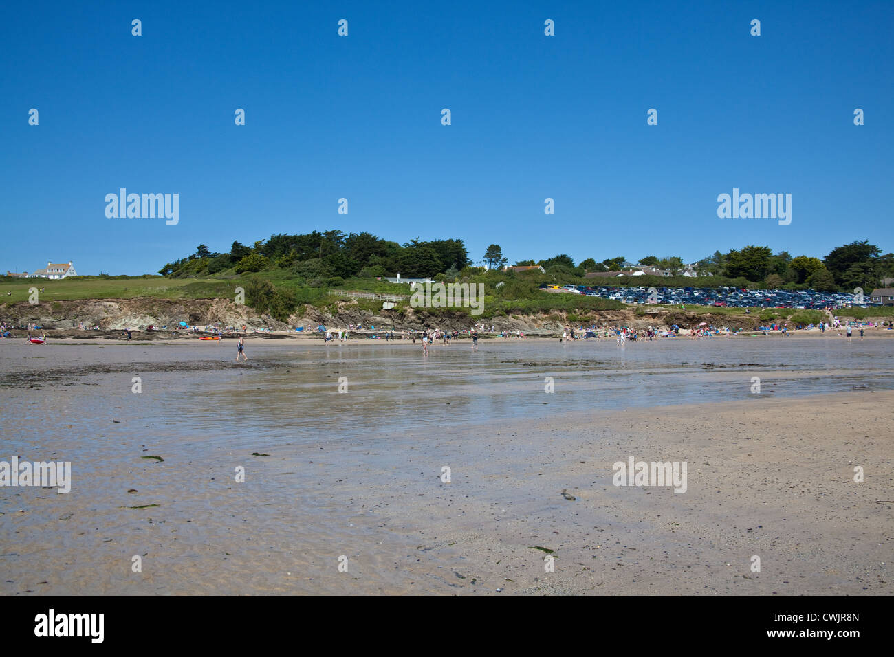 Daymer Bay beach near Rock and Padstow, Cornwall, England, United ...