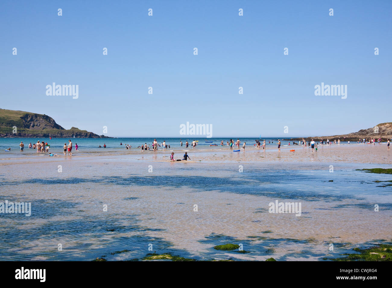 Daymer Bay beach near Rock and Padstow, Cornwall, England, United ...