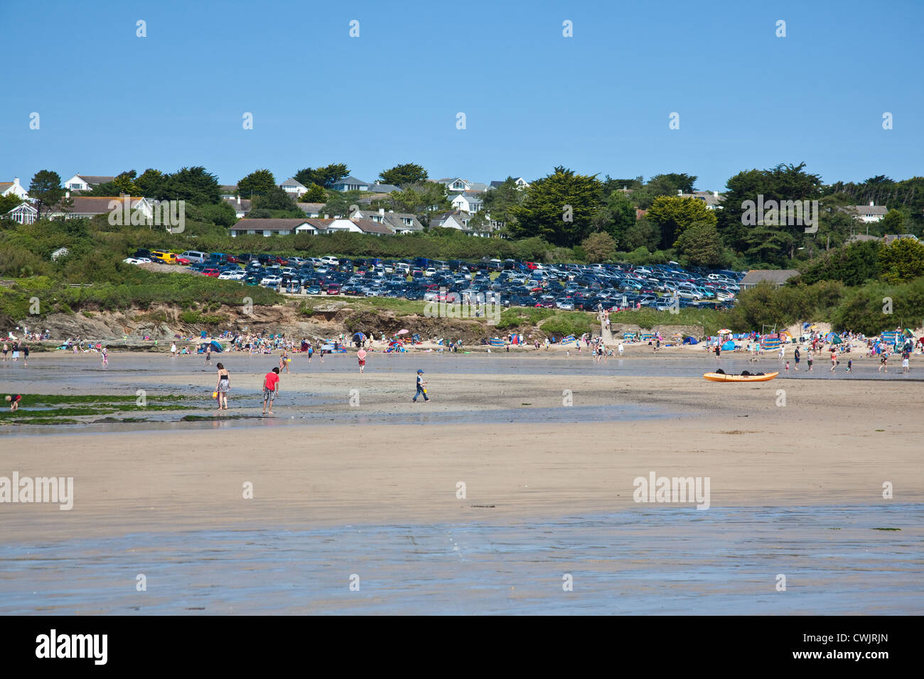 Daymer Bay beach near Rock and Padstow, Cornwall, England, United ...