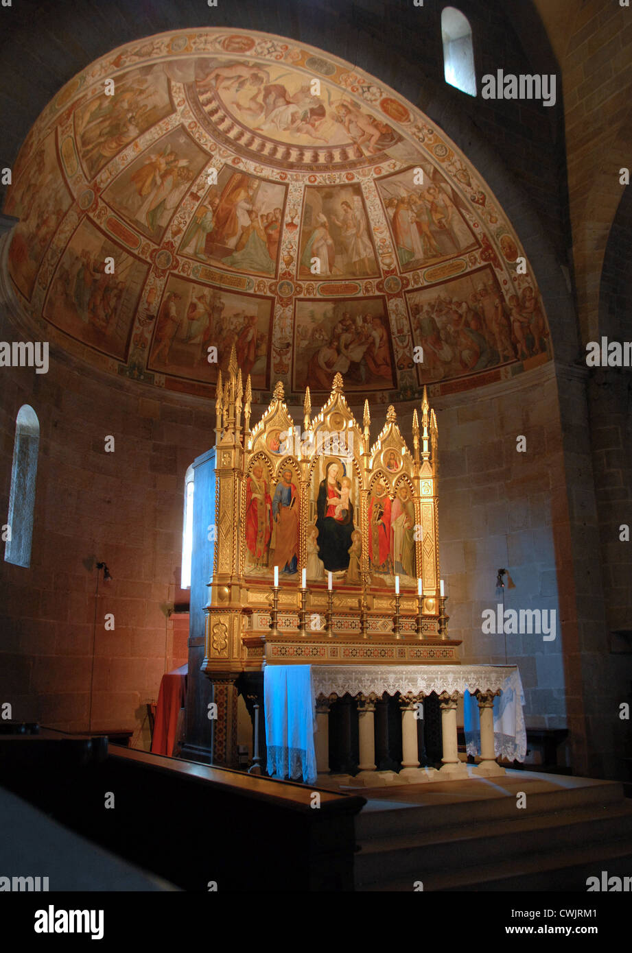 Gothic Altar in Cathedral in Florence Stock Photo - Alamy