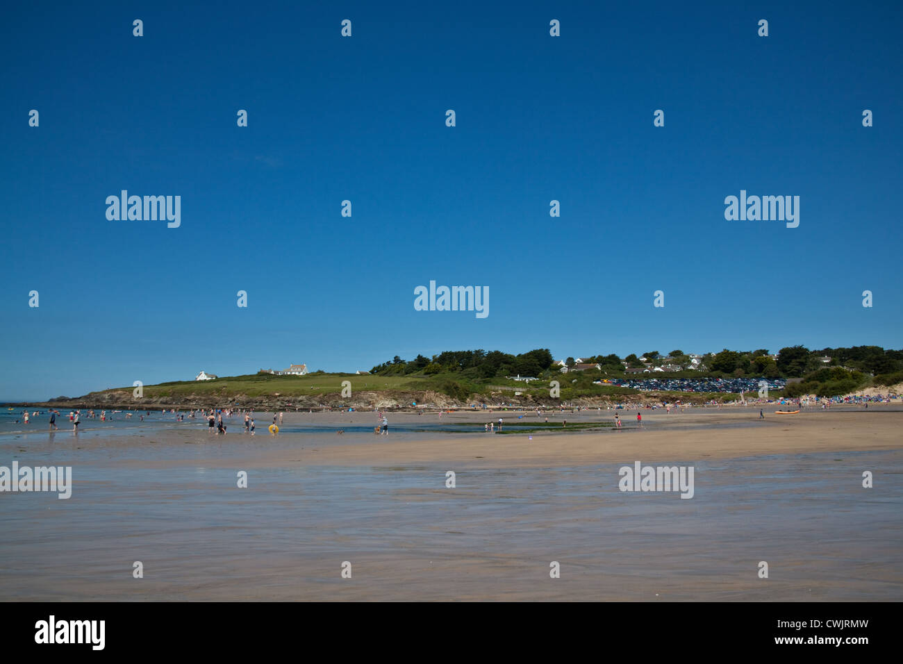 Daymer Bay beach near Rock and Padstow, Cornwall, England, United ...