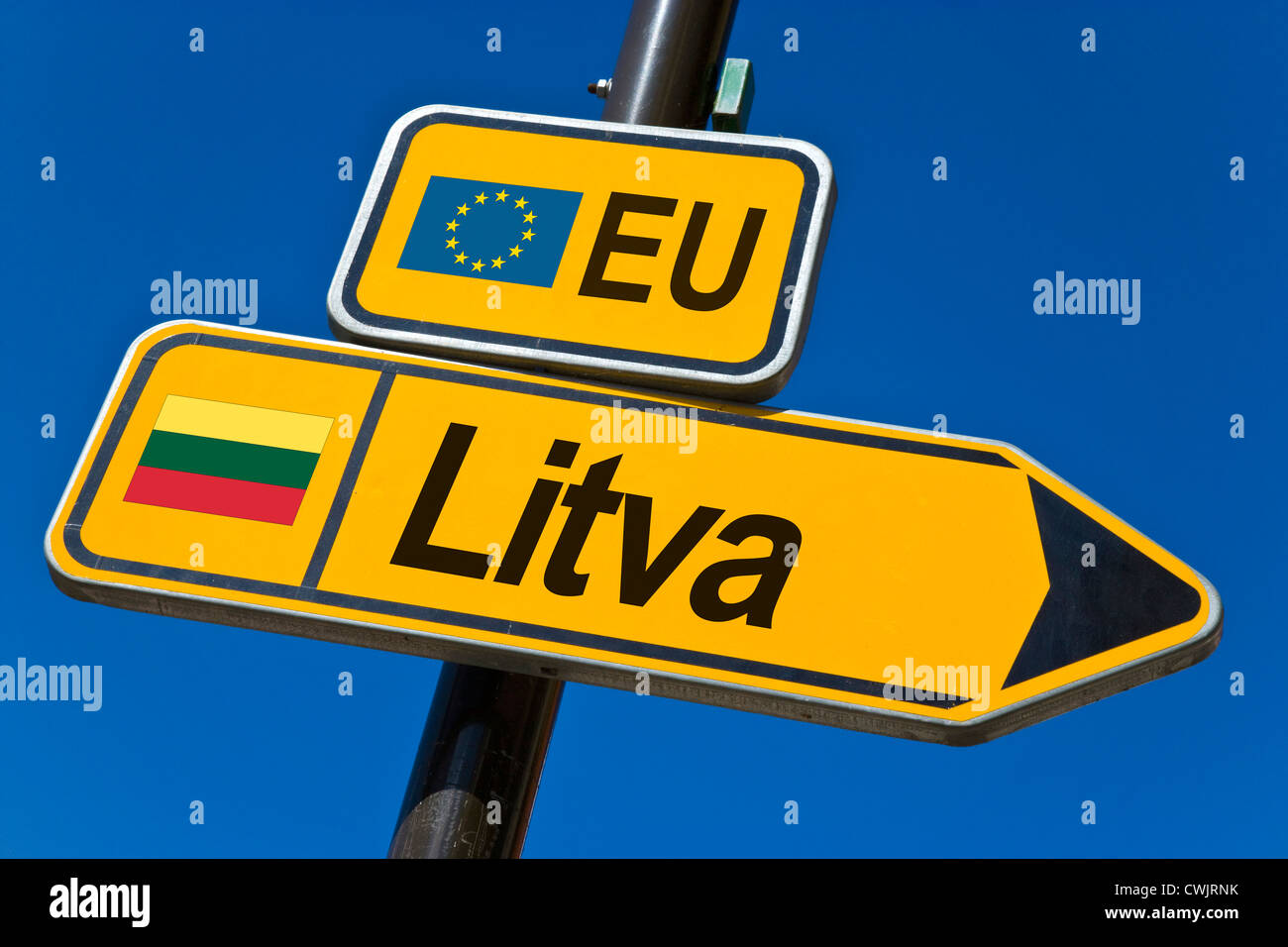 European union lithuania flag hi-res stock photography and images - Alamy